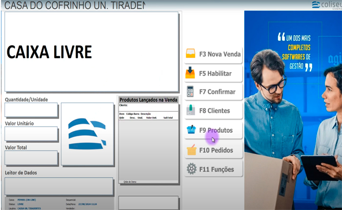 Trabalhando com o PDV Coliseu Sistemas – Universidade Coliseu